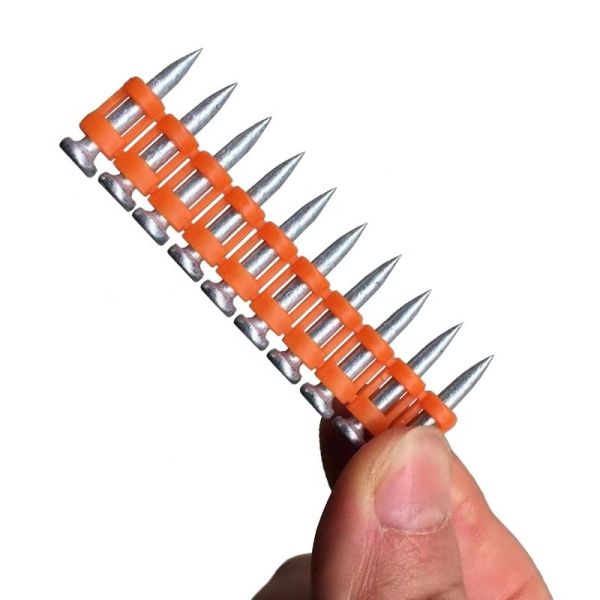 Quality Mechanical Galvanized Reinforced Gas Nails for Hard Concrete and Metal Customizable for sale