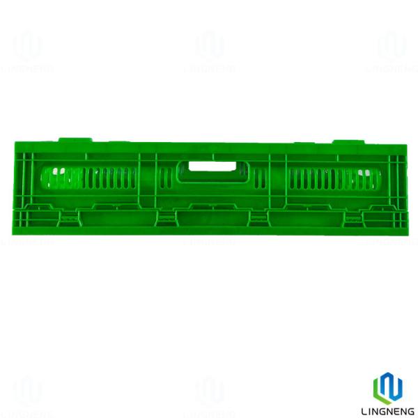 Quality 27L Lightweight Folding Crate Box Vegetable Fruit Turnover Mesh Crate With for sale