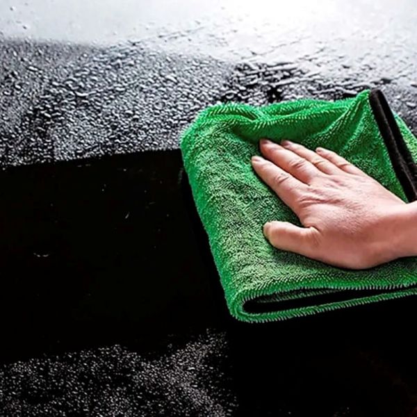 Quality 600 GSM Microfiber Car Detailing Towels 40x60cm Customizable for sale