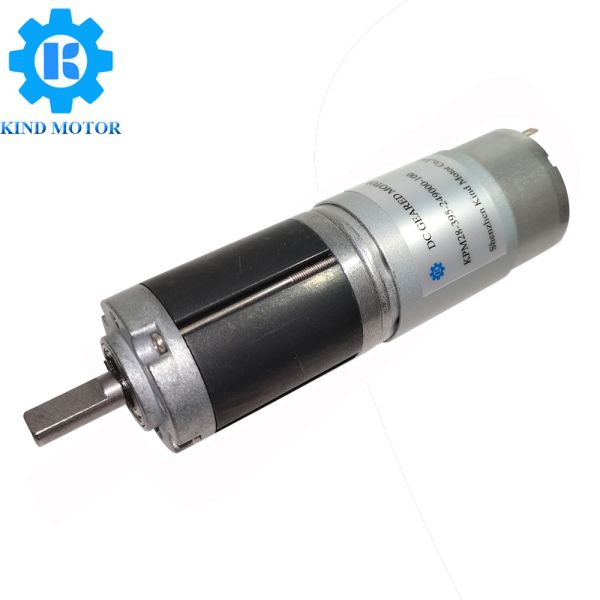 Quality 24 Volt Brushed DC Geared Motor 28mm Diameter With 6mm D Flat Shaft for sale