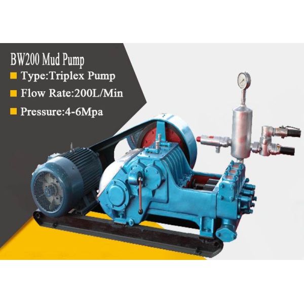 Quality High Pressure Triplex Drilling Mud Pump with Diesel / Hydraulic / Electric for sale