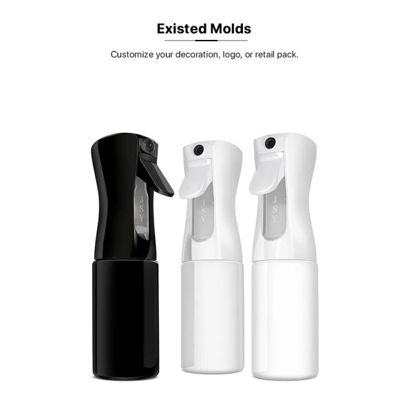 Quality 200ml Plastic Fine Mist Sprayer Bottle Water Continuous Spray Bottle For Hair Styling for sale