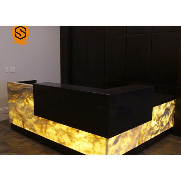 Quality Led Artificial Stone Bar Counter Anti Pollution Size Customized for sale