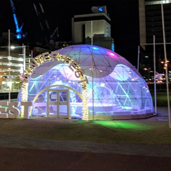 Quality Large Capacity Customizable Geodesic Dome Glamping Tent Durable Party Dome Tent for sale