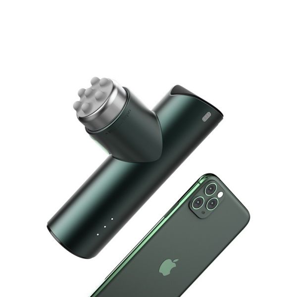 Quality 16.8V Silicon Heads Portable Massage Gun USB Charging  For Lady Elder Use for sale
