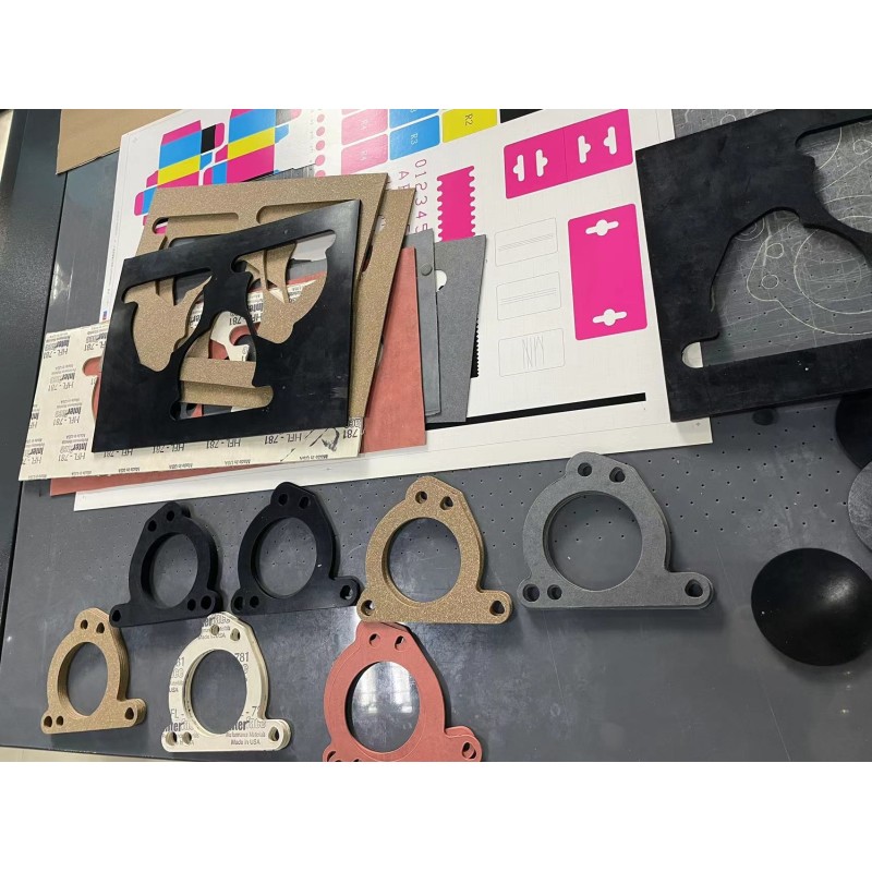 Asbestos Compressed Fiber Interface non-asbestos Rubber Sheet Rubberised Cork Gasket Cutting Machine