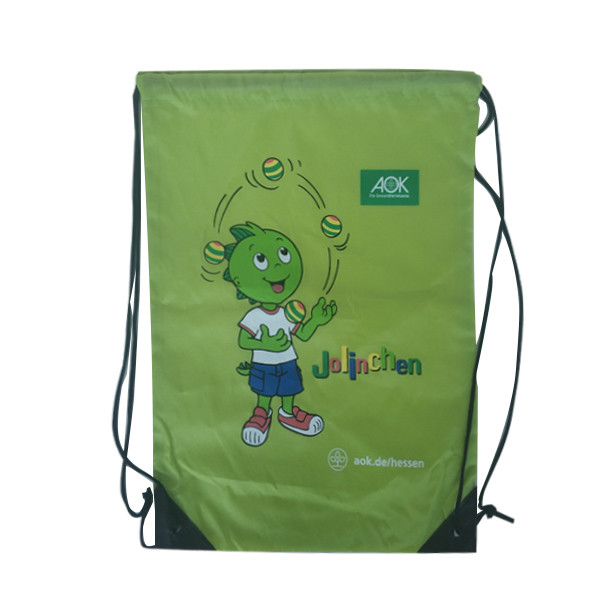 Quality Polyester CMYK 34x45cm 210D Eco Friendly Drawstring Bags for sale