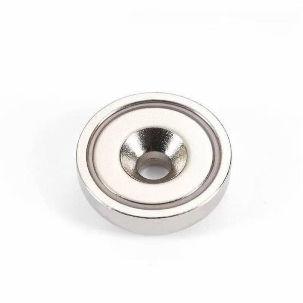 Quality Industrial Magnet N52 NdFeB Neodymium Round Magnet with Countersunk Hole for sale