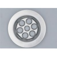 Quality High Grade Silver Metal Sink Strainer , Kitchen Sink Strainer Waste Plug for sale
