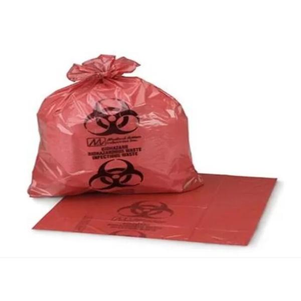 Quality Red Disposable Plastic Water Soluble Bags For Hospital Laundry for sale