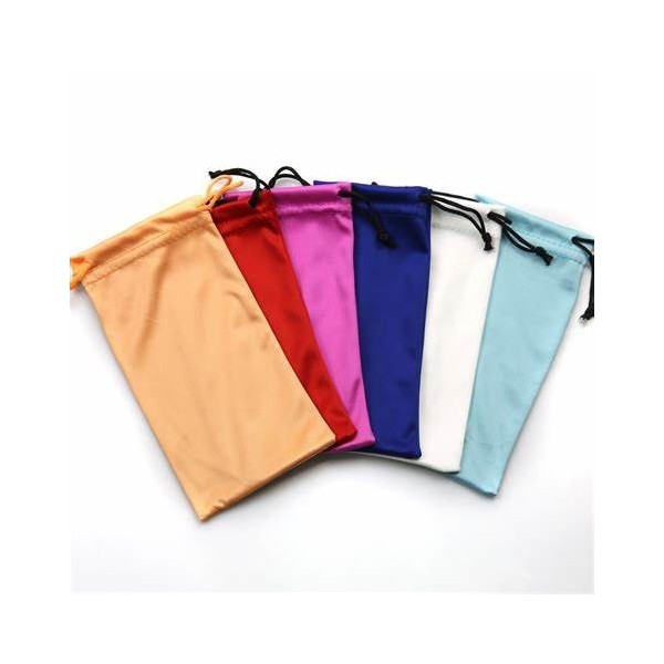Quality Customized Printed Drawstring Dust Bag Microfiber Soft Sunglasses Packaging for sale