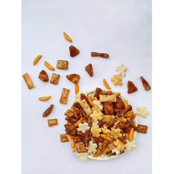 Quality OU KOSHER Japanese Mixed Crackers Healthy Whole Grain Snacks for sale