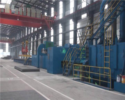 Quality Steel Plate Pretreatment Roller Conveyor Blast Machine Large Workpieces Cleaning for sale