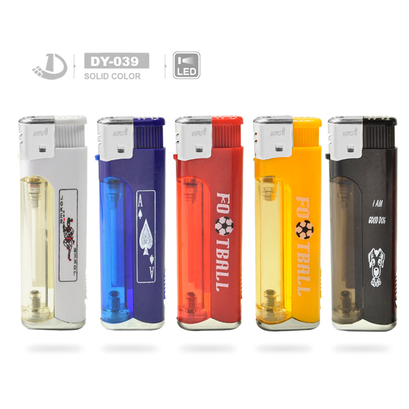 Hot Sale Competitive Price Colorful Cigarette Electronic LED Lighter Customer Logo Lighter