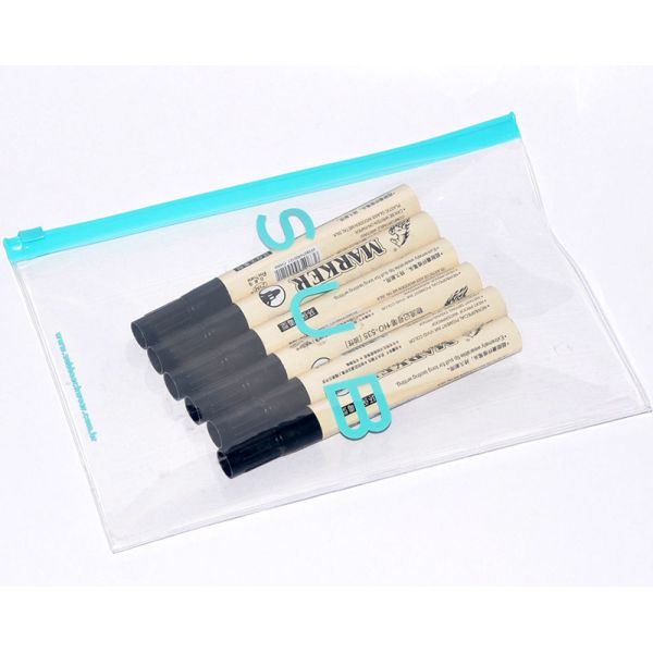 Quality Heat Seal BPA Free PEVA Storage Bags Reusable EVA Clothing Packaging envelope With Zipper for sale