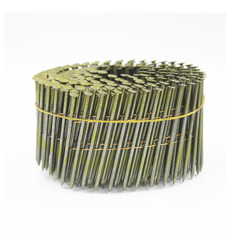 16 Degree Galvanized Wire Welded Coil Plain Nails Pcn-35