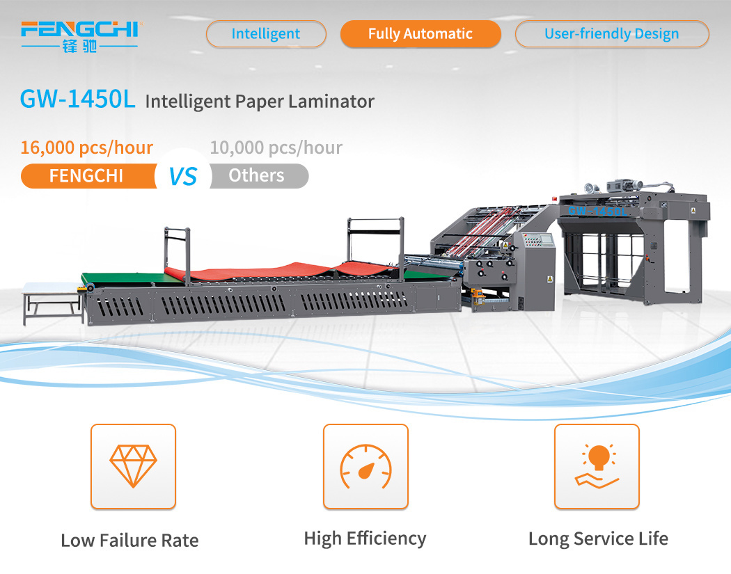 Automatic Corrugated Cardboard Full-Servo Paper Litho Laminating Machine with Easier Feeding