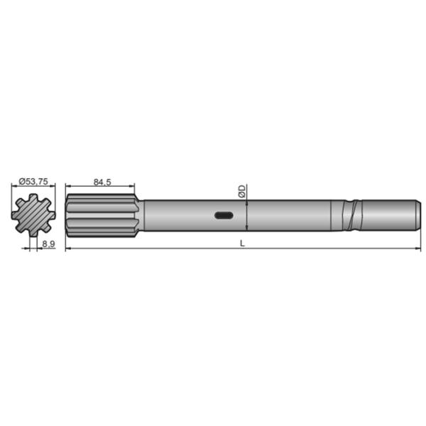 Quality T38 Threaded Drill Bit Adapter For ATLAS COPCO for sale