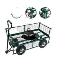 Quality Heavy Duty Steel Mesh Folding Garden Cart For Outdoor Shopping And Storage for sale