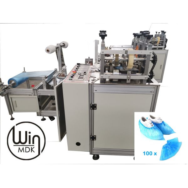 Quality 380V 130pcs/Min Plastic Shoe Cover Making Machine Aluminum Alloy Structure for sale
