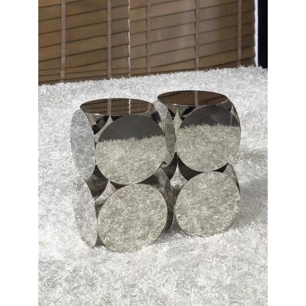 Quality Elegant Nordic Design Coffee Table , Aesthetic Stainless Steel Side Table for sale
