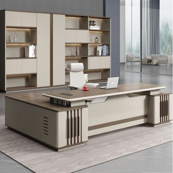 Quality Modern Office Furniture L Shaped Boss Ceo Large Office Desk for sale