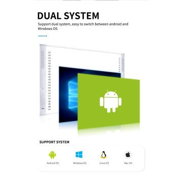 Quality Easy Operation Smart Multi-Functional All In One Infrared Interactive Whiteboard for sale