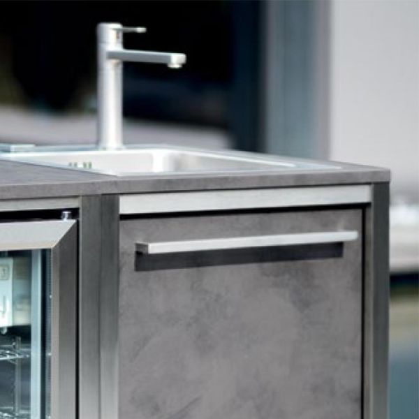 Quality Moistureproof Aluminium 304SUS Modular Kitchen Cabinets With Wheels for sale