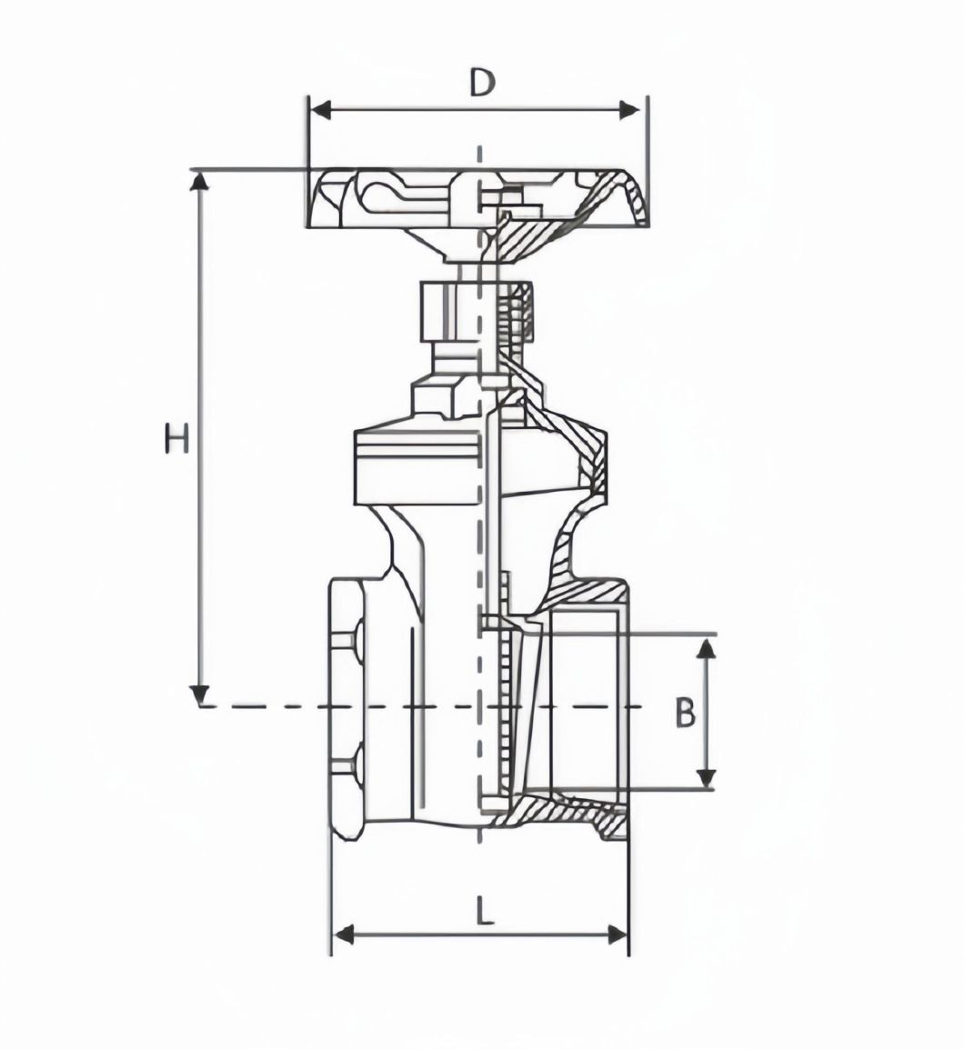 High Quality 304 Stainless Steel Thread Type Gate Valve