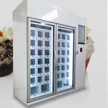 Quality Bread Cooling Locker Vending Machine With 22 Inch Screen And Card Reader for sale