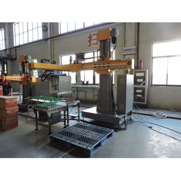 Quality 100Kg Mechanical Stretch Robotic Bag Case Packer Palletizer for sale