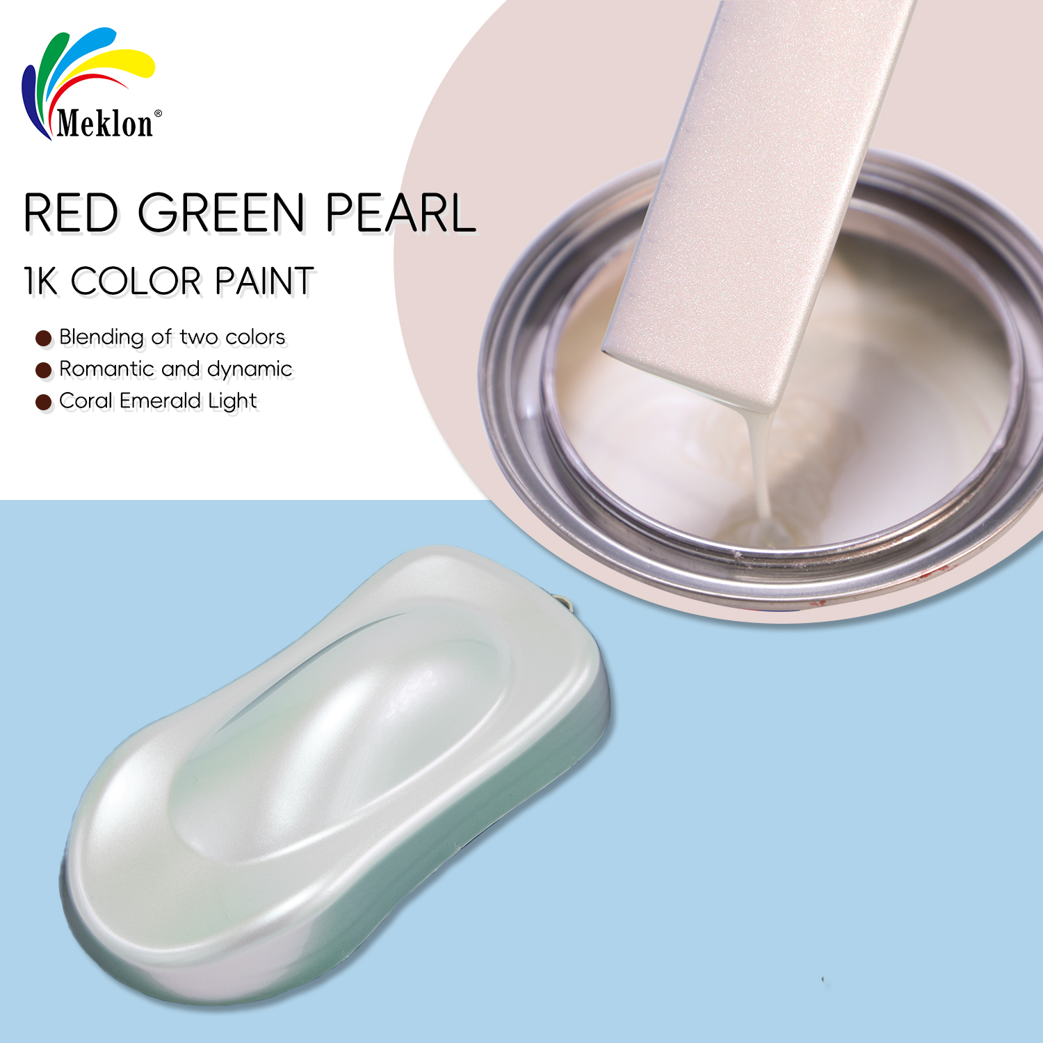 Quality Color Shifting Red Green Pearl Acrylic Paint Automotive Coating & Car Repair Paint for sale