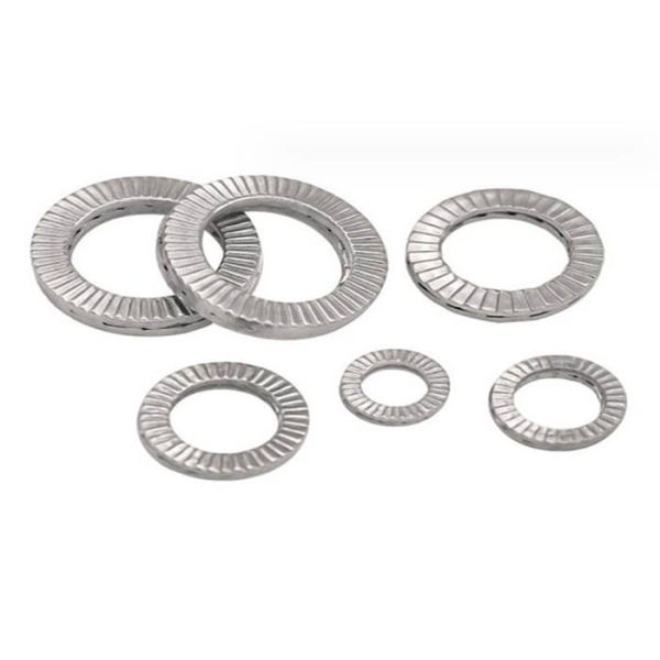 Quality M3 M4 M5 M6 M24 Dacromet Double Fold Self-Locking Washer DIN25201 for sale