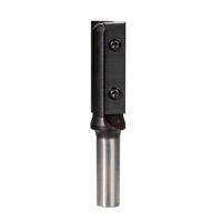 Quality 19×19.5mm Carbide Insert Tooling Double Flute Straight Router Bit for sale