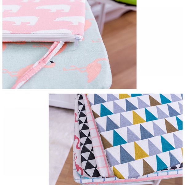 Quality Patterned Plush Bench Cushion , Soft Sponge Filling Thin Seat Cushions for sale