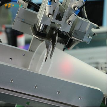 Quality Automatic servo one color plastic cone cup screen printing machine with auto for sale