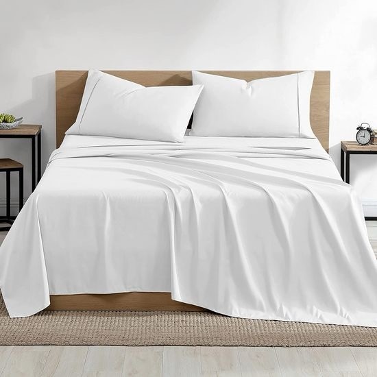 Quality Customized Cotton 200tc Bed Sheet Set Twin Full Queen King Size for sale