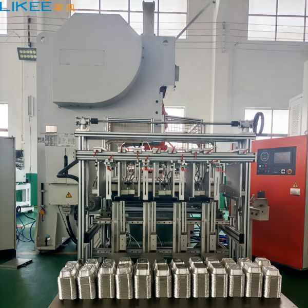 Quality Simense Motor Controlled  Pneumatic Type 63Ton Aluminium Foil Container Making Machine for sale