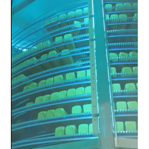 Quality 304 Stainless Steel 10 Minute Retention Continuous Spiral Cooler for sale