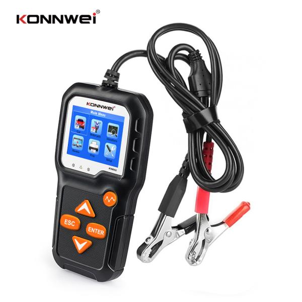 Quality Motorcycle Grass Cutter Vehicle Diagnostic Battery Scanner KONNWEI KW650 For 6-12V Battery for sale