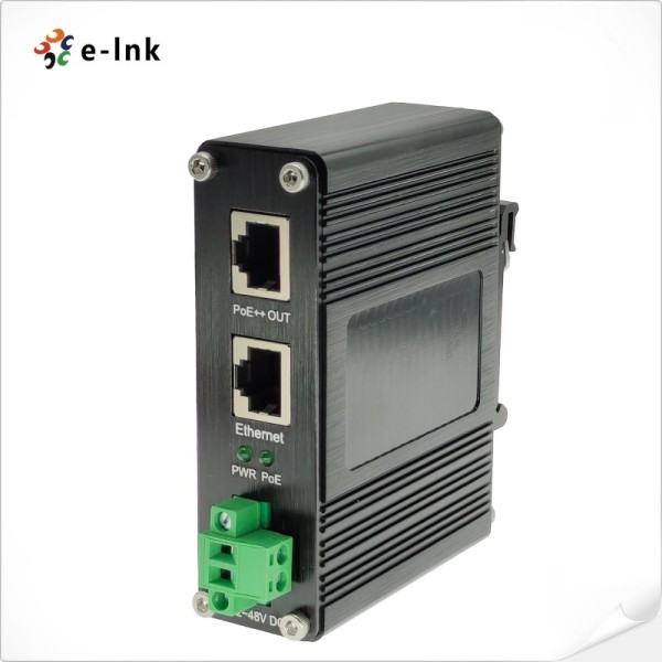 Quality 95W Industrial Gigabit PoE++ Injector, 12~48VDC Input, 802.3bt Power for sale