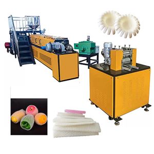 Quality 30kg 75 Plastic expanded EPE foaming fruit net making machine for sale