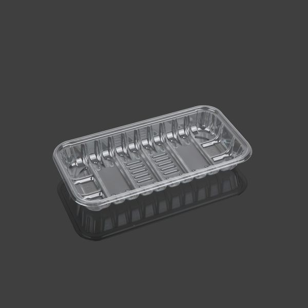 Quality Supermarket Clear 19*10*2.5cm Plastic Meat Packaging for sale
