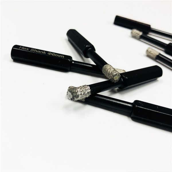 Quality OD 6mm Vacuum Brazed Diamond Core Bits For Porcelain Tile for sale