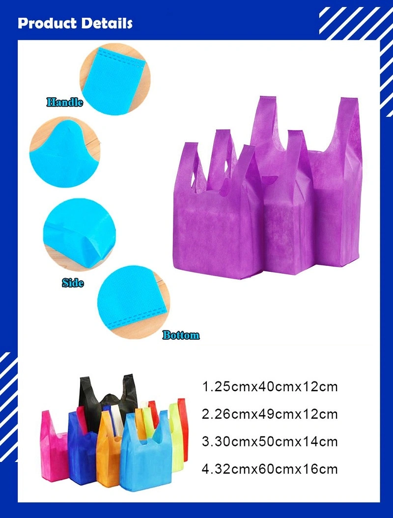 Non-Woven Fabric Production Square Bottom for Vest Shopping Bag