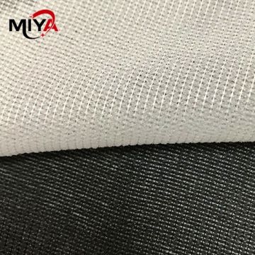 Quality Polyester Knitted Woven Fusing Interlining Shrink Resistant For Clothing for sale