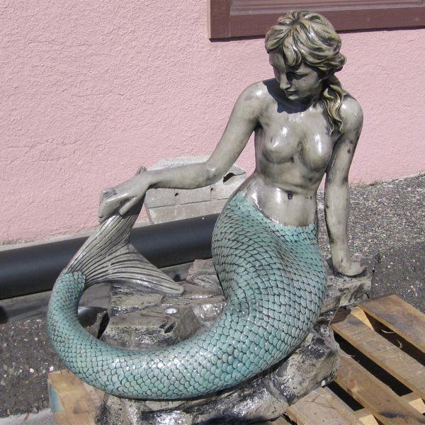 Quality customized life size polishing bronze mermaid statue cast bronze mermaid statue for sale for sale