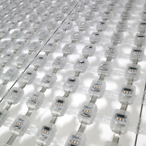 Quality LED Injection Grille Screen Transparent For Flexible Advertising Media for sale