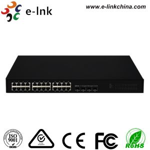 china Gigabit Ethernetfiber Optic Network Switch With 4 SFP Port 10 / 100 / 1000Mbps