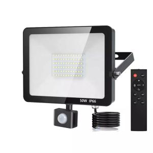 Quality High Lumen Outdoor PIR LED Flood Light 30W Remote Control for sale